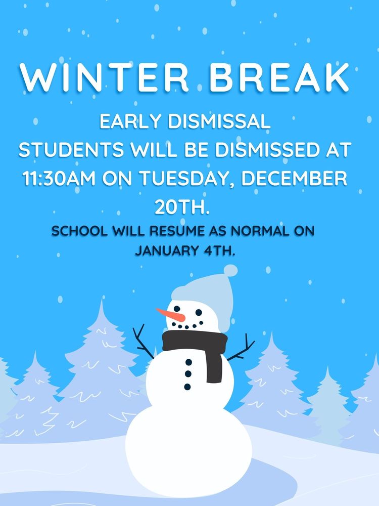 Winter Break Information | Heights Elementary