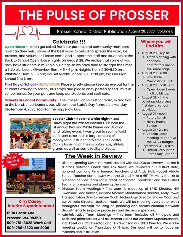 The Pulse of Prosser: Volume 8 | Prosser School District